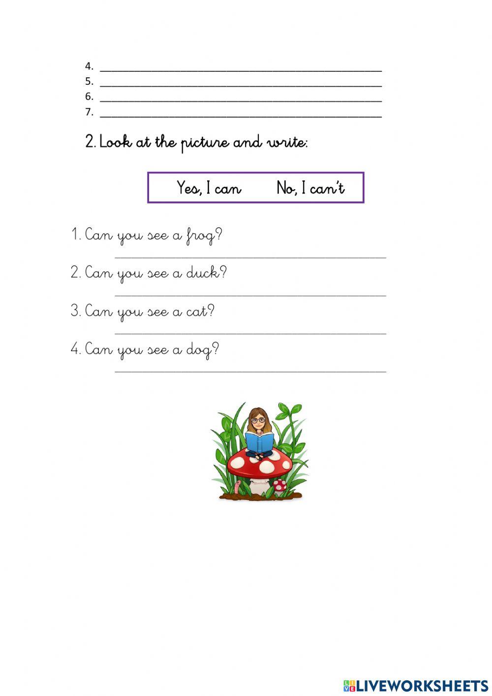 I can see online worksheet | Live Worksheets