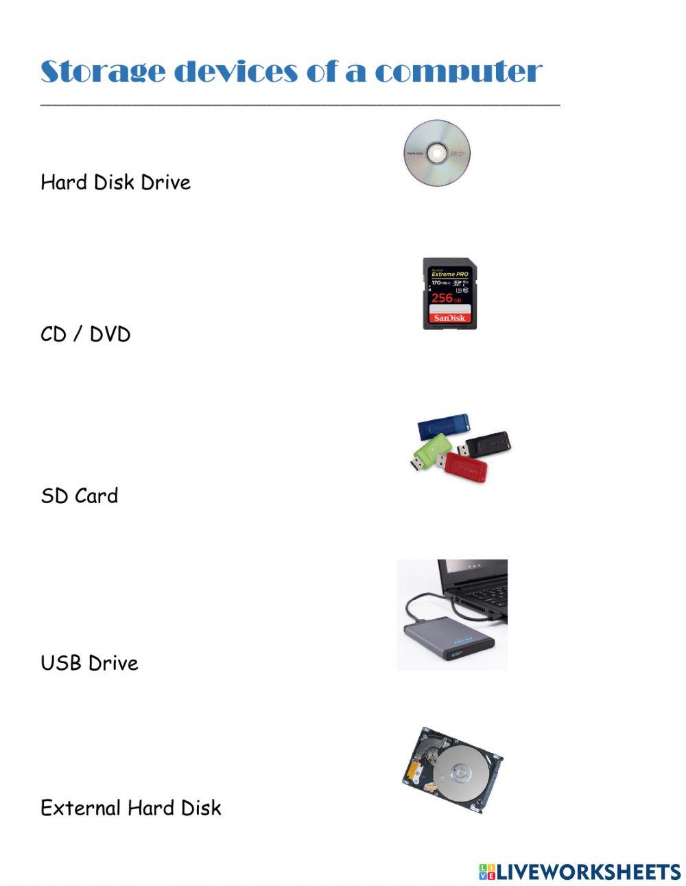 Storage Devices Of Computer Storage Devices Of Computer