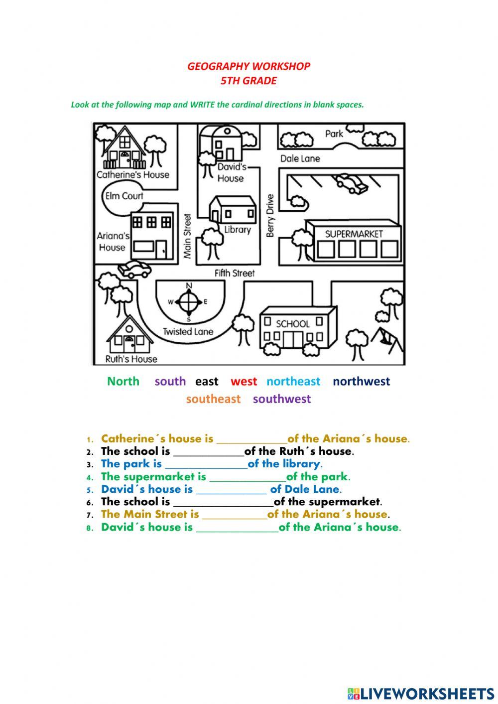 Cardinal Direct… | Free Interactive Worksheets | 6407040