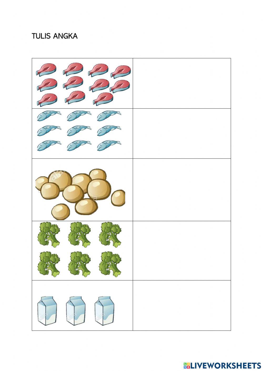 Bilang 699842 | Nur Muliani Ibrahim | LiveWorksheets