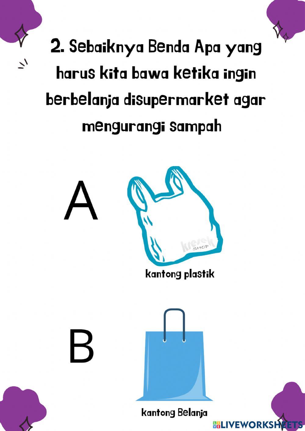 Mengenal Jenis Tong Sampah worksheet | Live Worksheets