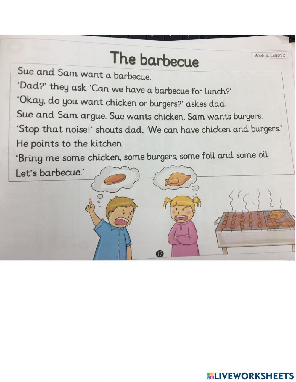 The barbecue 4703484 | Muna112233 | Live Worksheets
