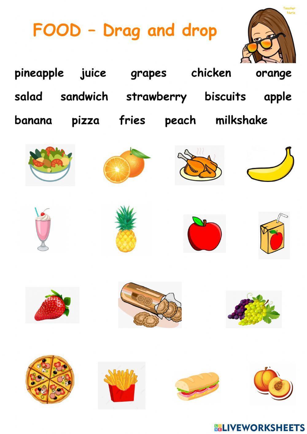 700452 | Food - drag and drop | Nuriamestraangles