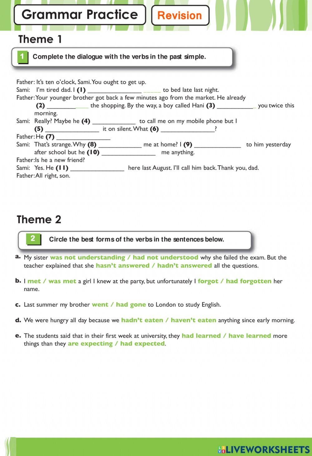 12 grammar rev | HANZADA MOHAMED MAMDOUH MOHAMED | Live