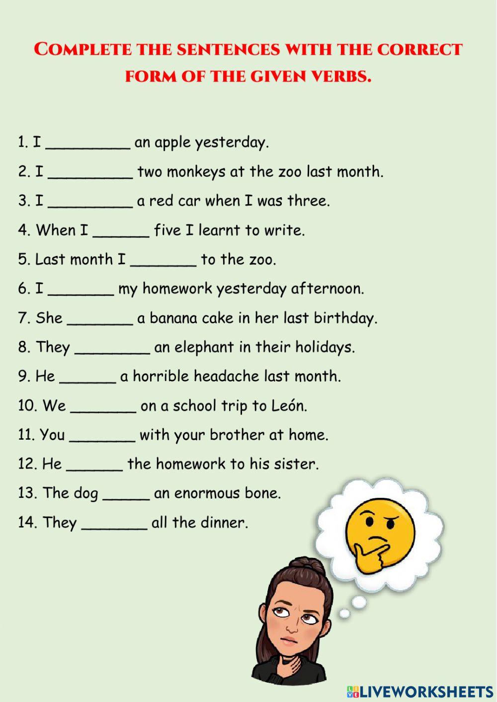 Choose The Correct Past Tense Form Worksheet Live Worksheets choose-the-correct-past-tense-form-worksheet-live-worksheets