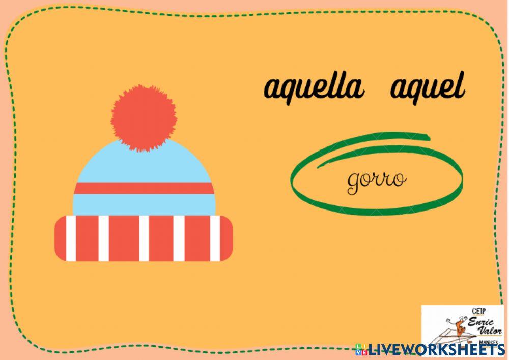 Aquel aquella lectura r rr worksheet | Live Worksheets