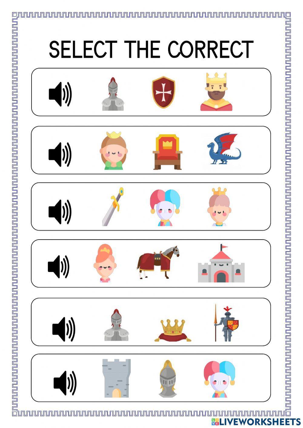 Middle Ages online worksheet for infantil | Live Worksheets