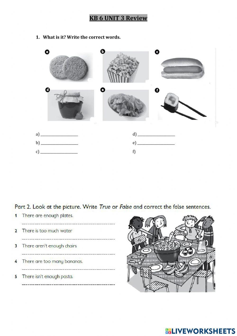 KB 6 Unit 4 test | Free Interactive Worksheets | 702889