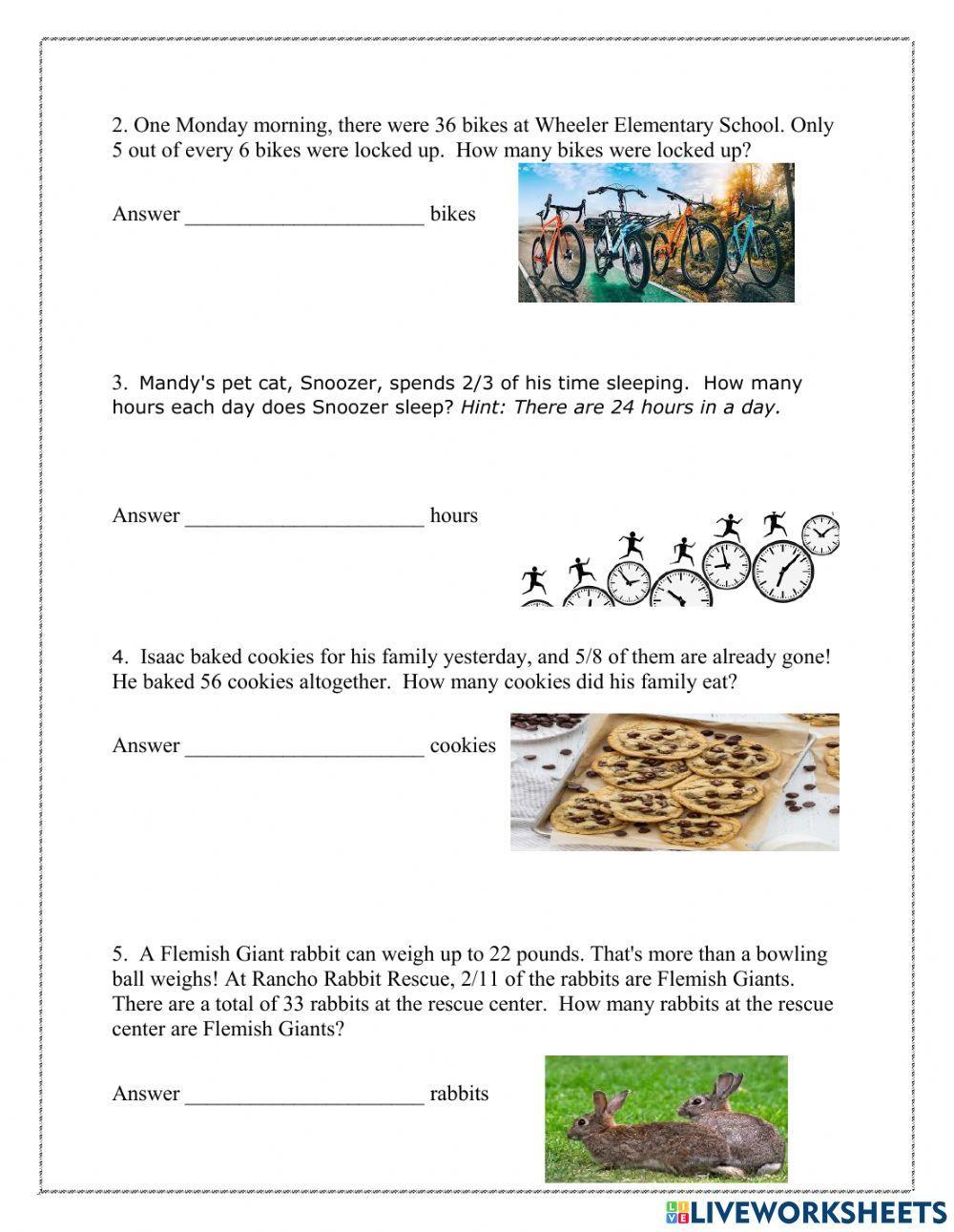 Equivalent Fractions Word Problems Worksheet Live Worksheets equivalent-fractions-word-problems-worksheet-live-worksheets