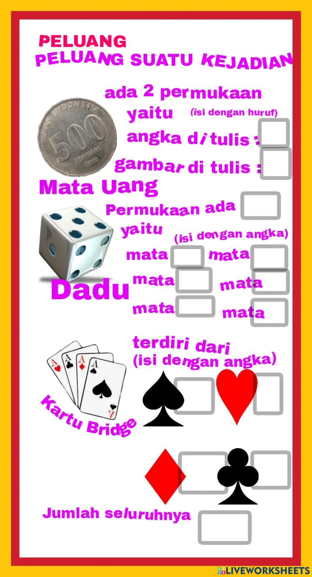 Peluang exercise | Live Worksheets