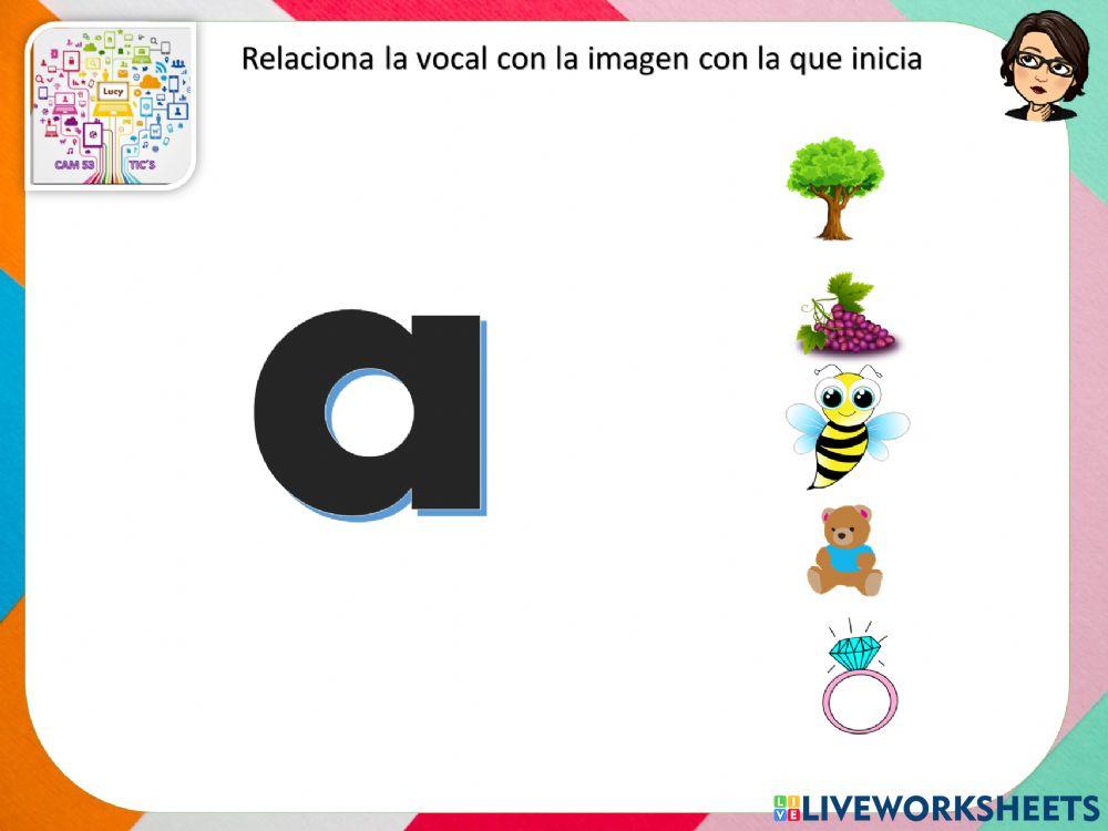 Vocal A | Free Interactive Worksheets | 703359