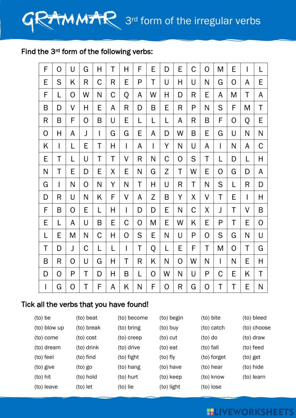 699267 | GRAMMAR - Past Participle | DI01