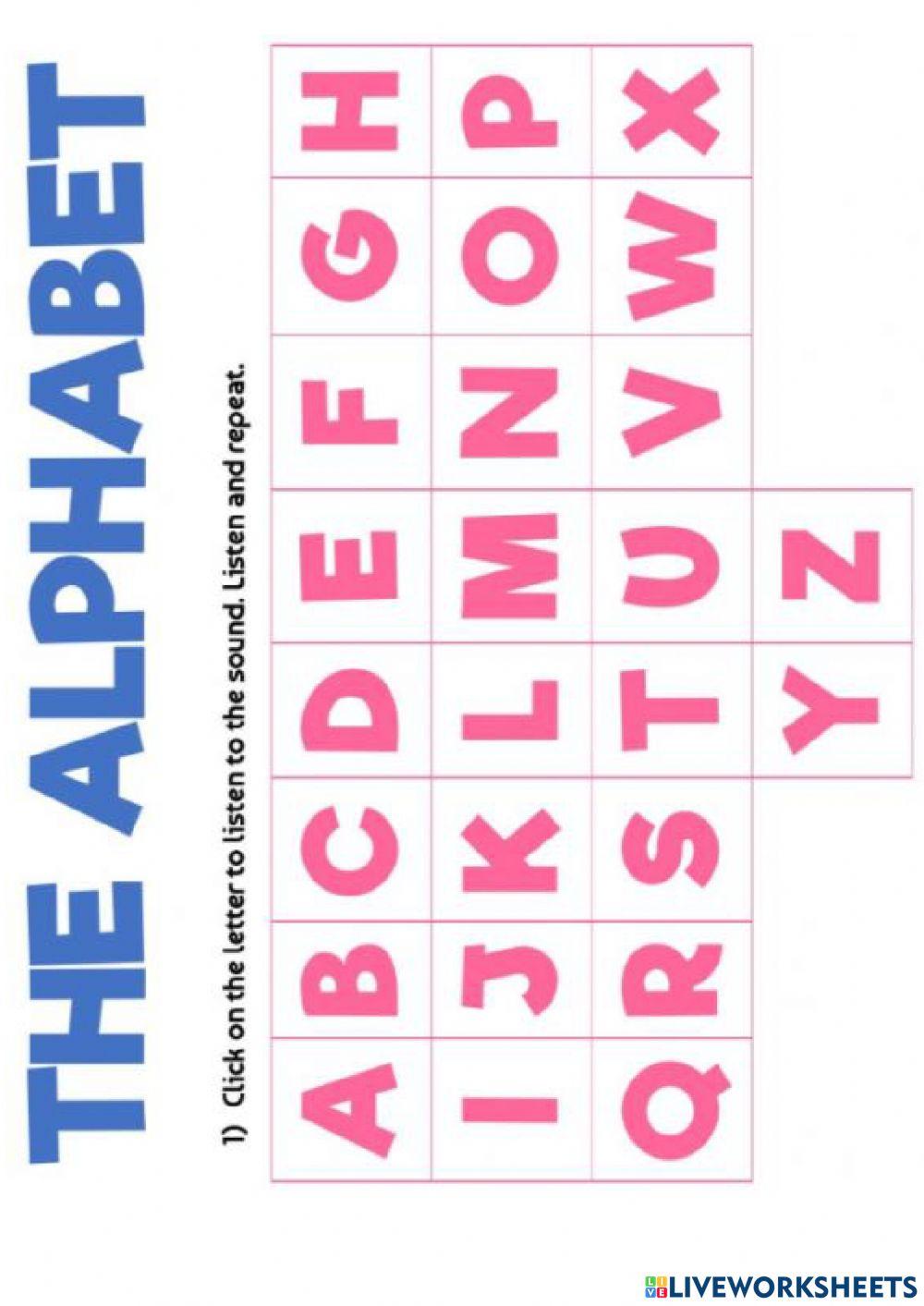 CAPITAL LETTERS (ALPHABET) online exercise for | Live Worksheets