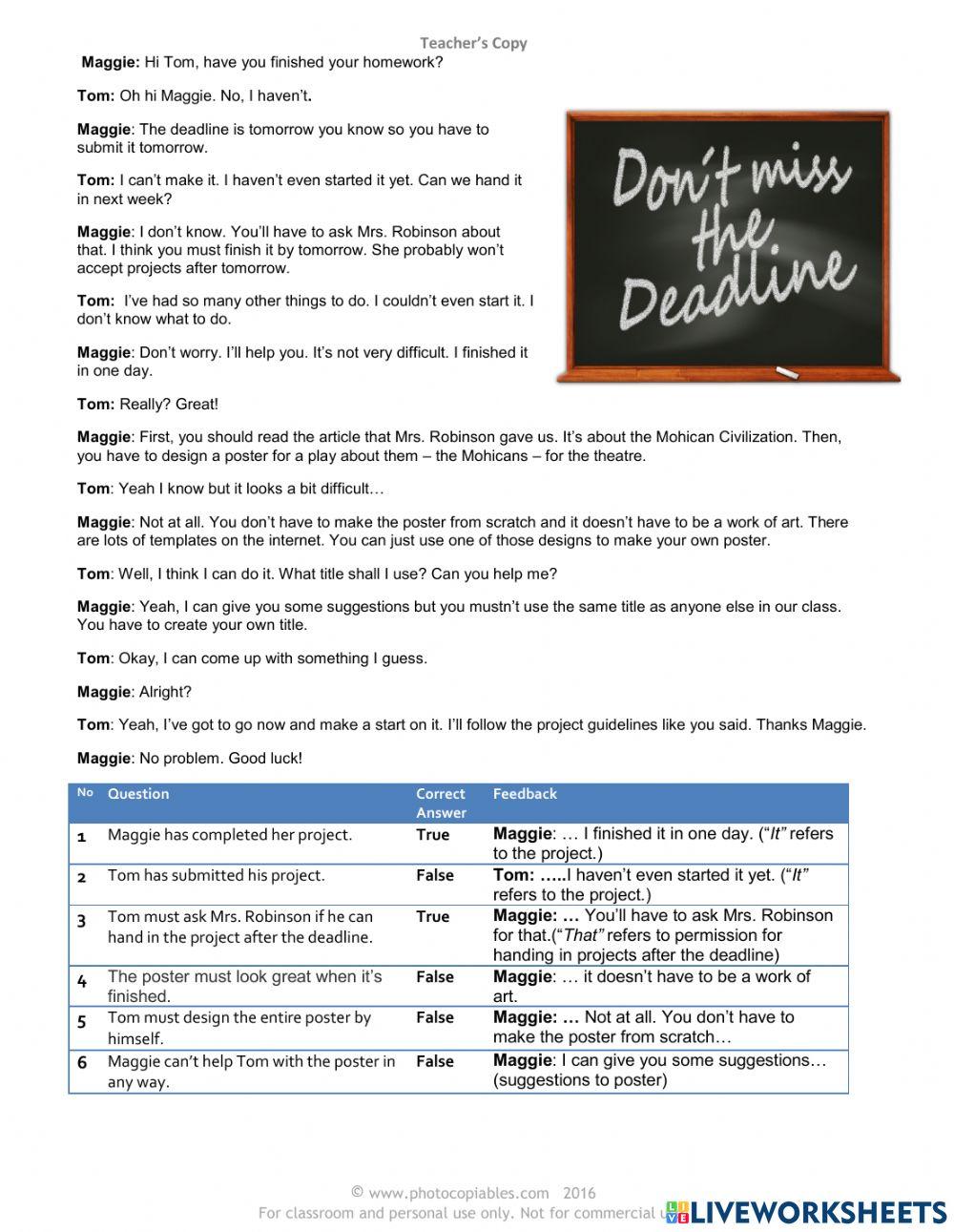 modals online exercise for | Live Worksheets