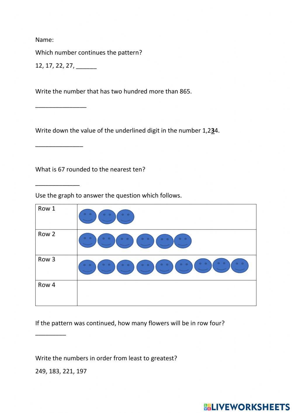 GLAT Mathematics Practice Quiz worksheet | Live Worksheets