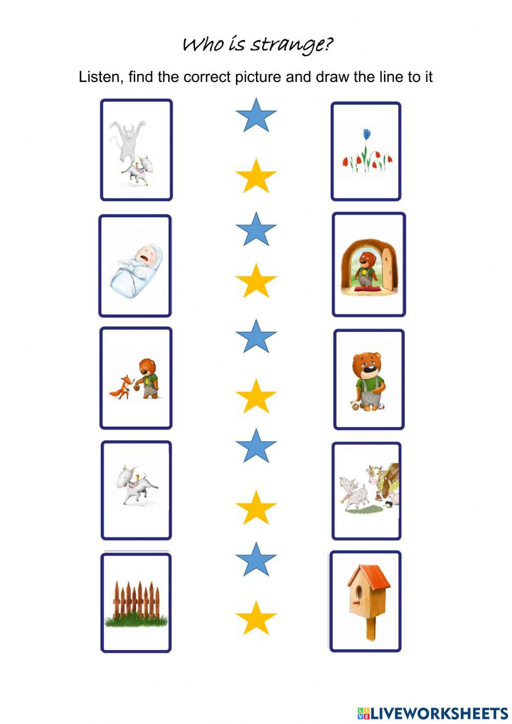 Who is strange? | Free Interactive Worksheets | 706820