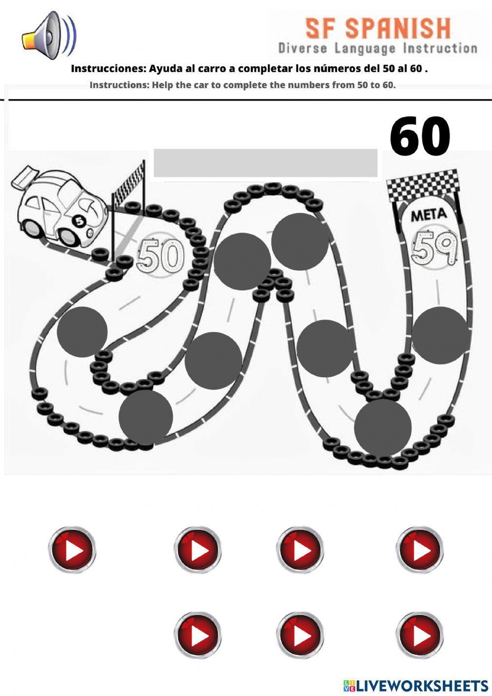 706813 | Números del 50 al 60. | SF Spanish