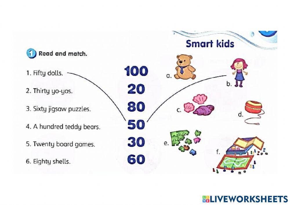 Numbers tenth worksheet | Live Worksheets