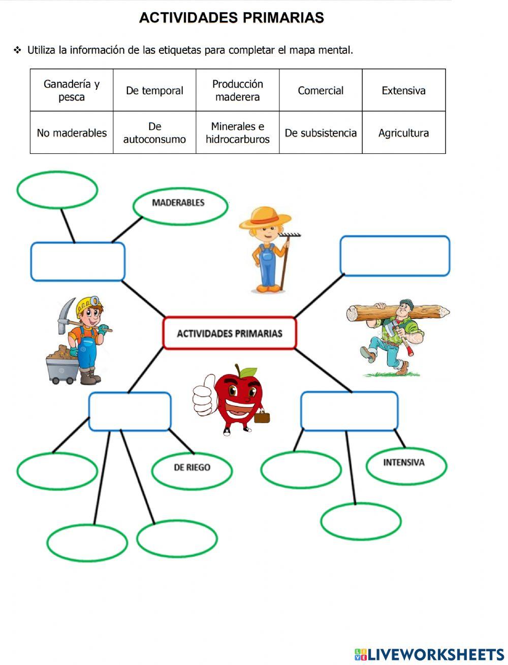 Mapa mental Act… | Free Interactive Worksheets | 4714686