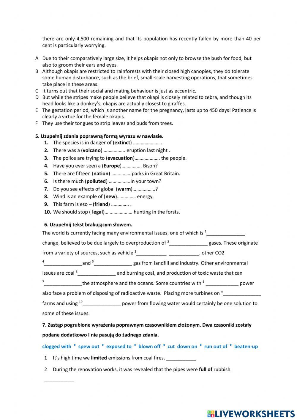 Macmillan envir… | Free Interactive Worksheets | 6412210