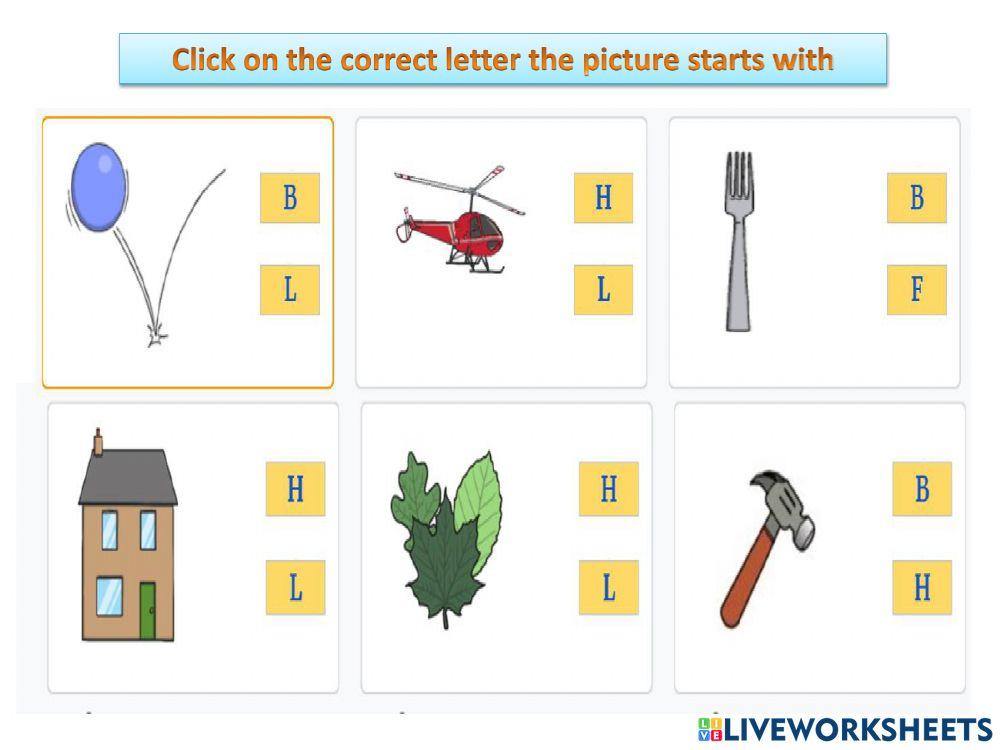 Letters activity for grade 1 | Live Worksheets