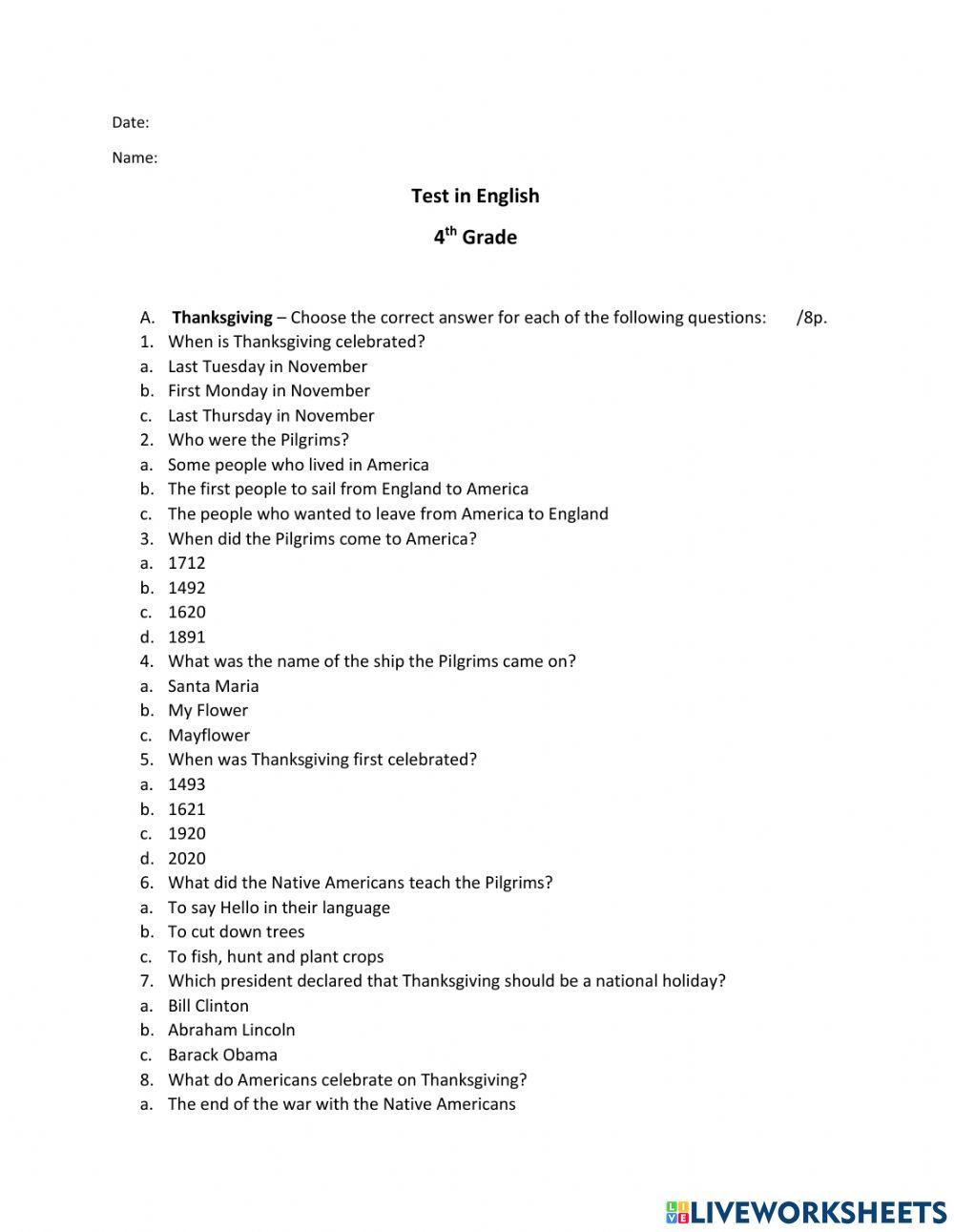 712178 | Test 4th Grade English | CristinaN79