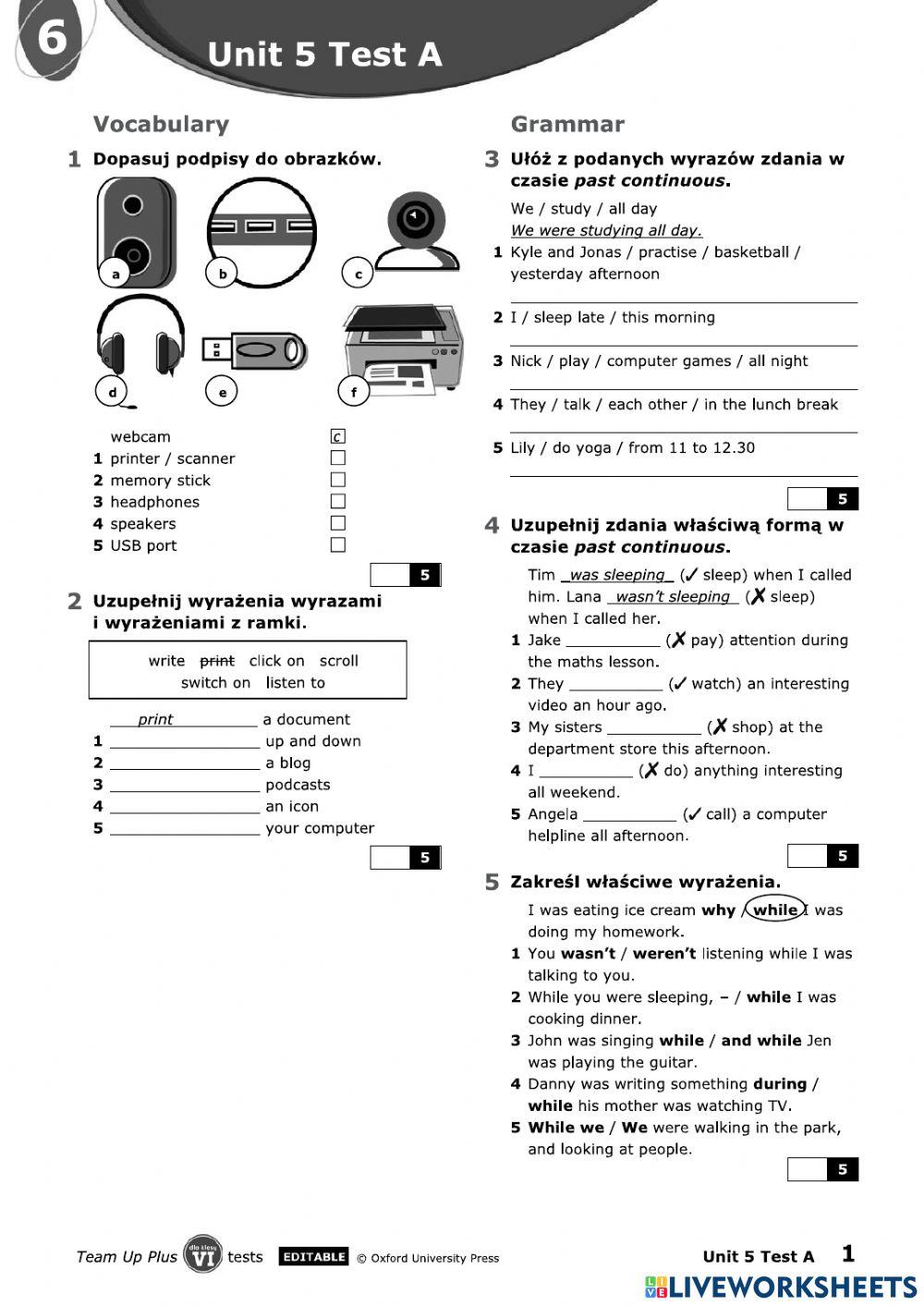 VI team up unit… | Free Interactive Worksheets | 6413497