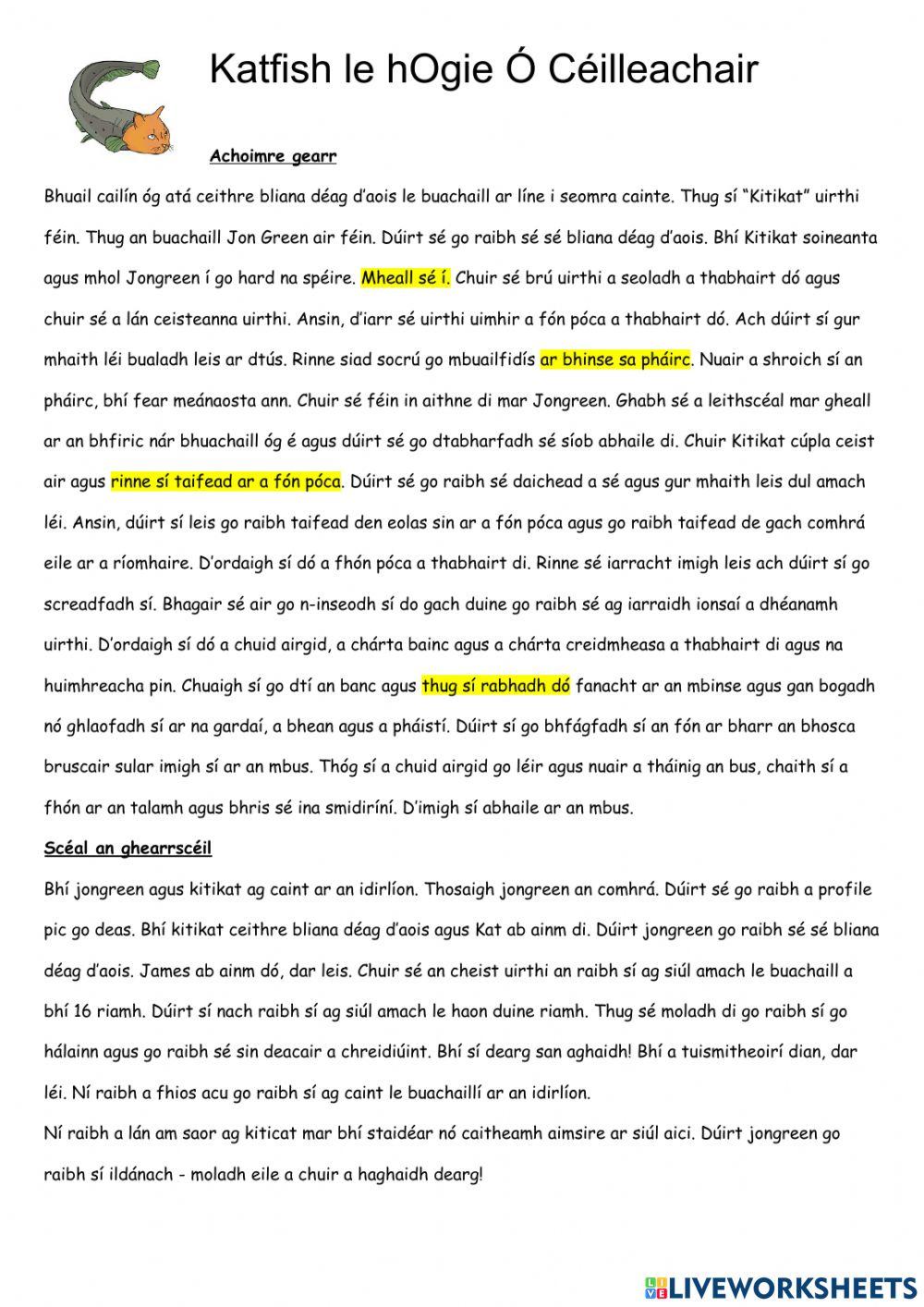 katfish online exercise for | Live Worksheets