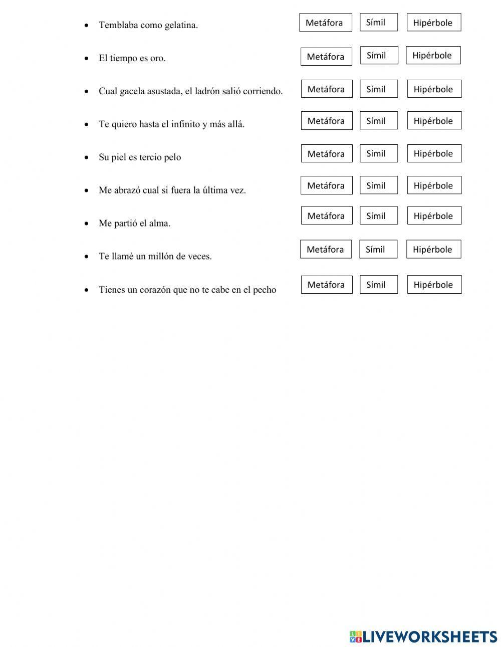 Rima Asonante Y Consonante Interactive Worksheet Live, 60% OFF