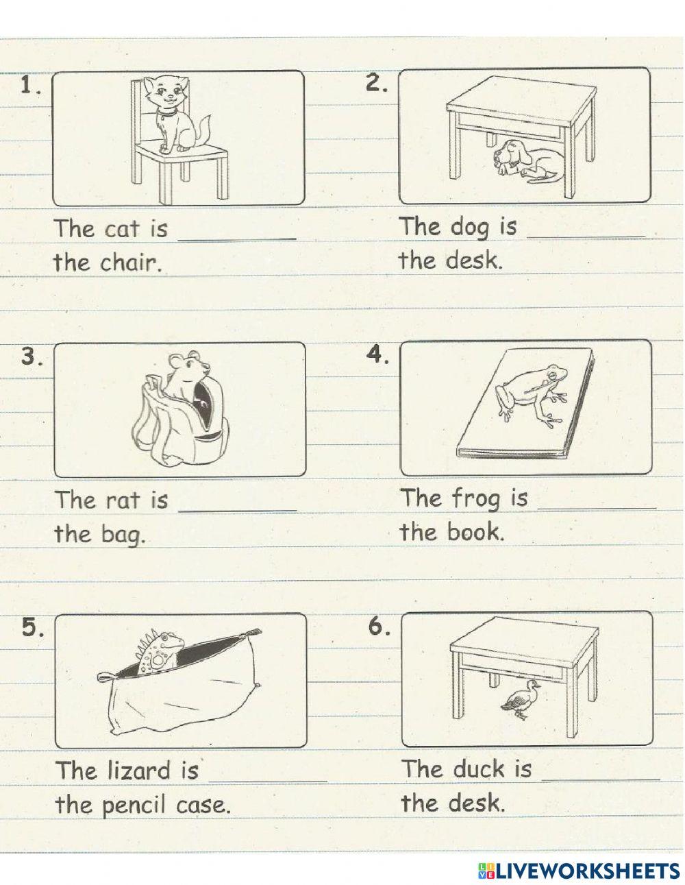 Prepositions of place online exercise for Grade 2 elemental | Live ...