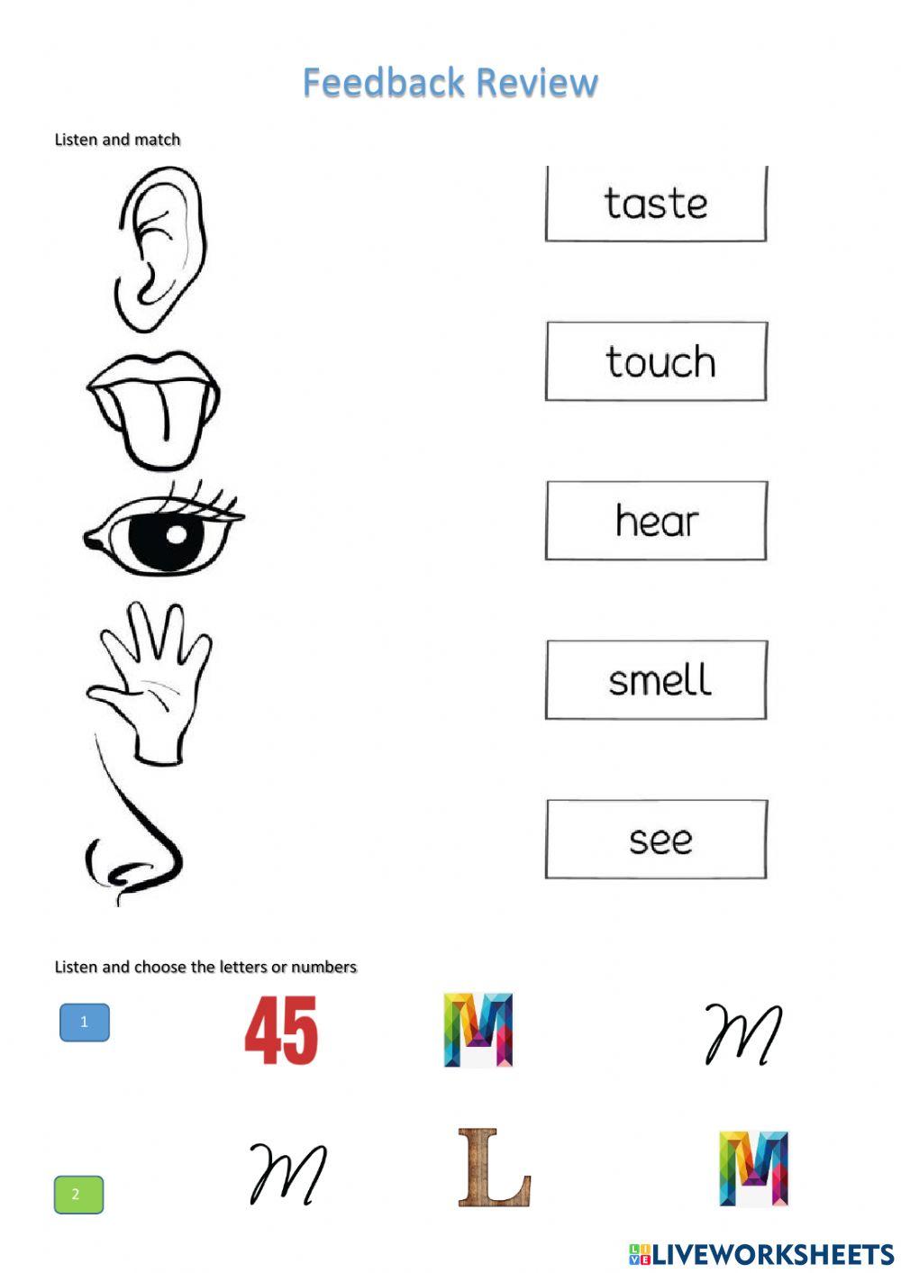 Review Letters and numbers worksheet | Live Worksheets
