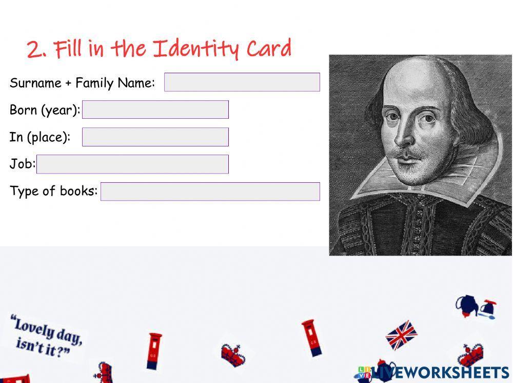 Who was William Shakespeare? worksheet | Live Worksheets