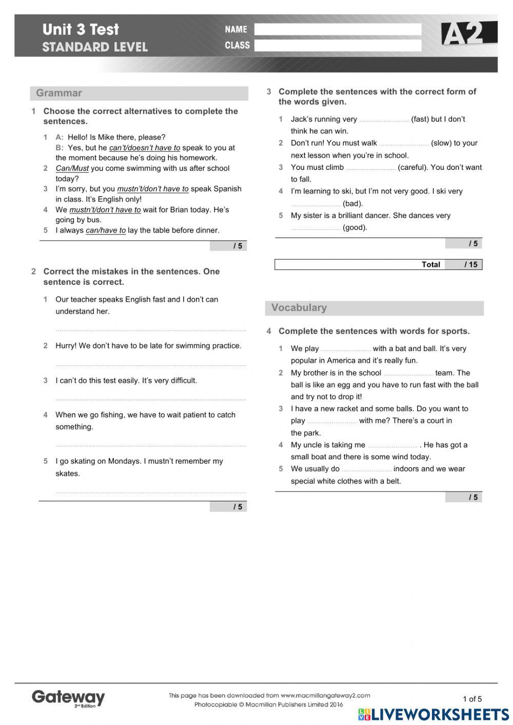 6451994 | Gateway A2 Unit Test 3 | Tatiana