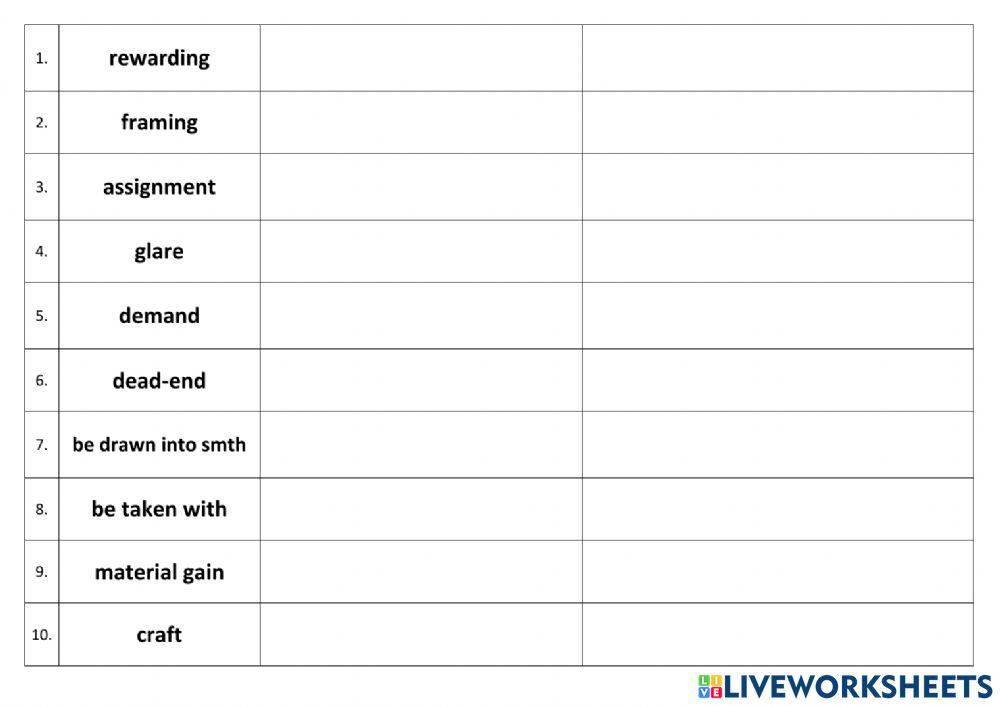 CU - U 9 worksheet | Live Worksheets