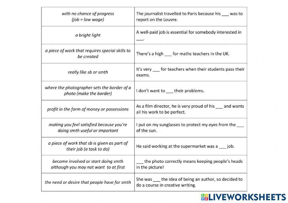 CU - U 9 worksheet | Live Worksheets