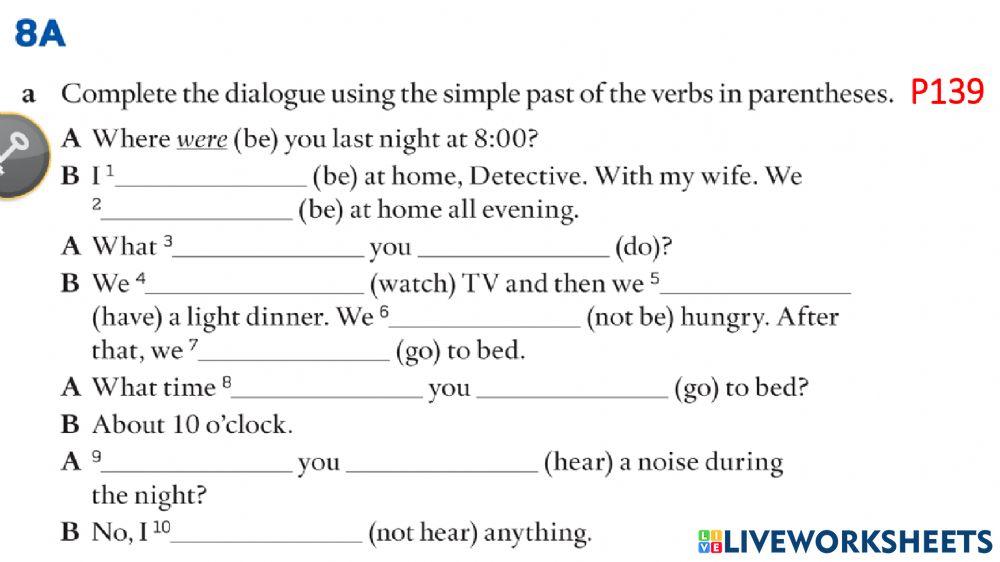 L2 8A G online exercise for | Live Worksheets
