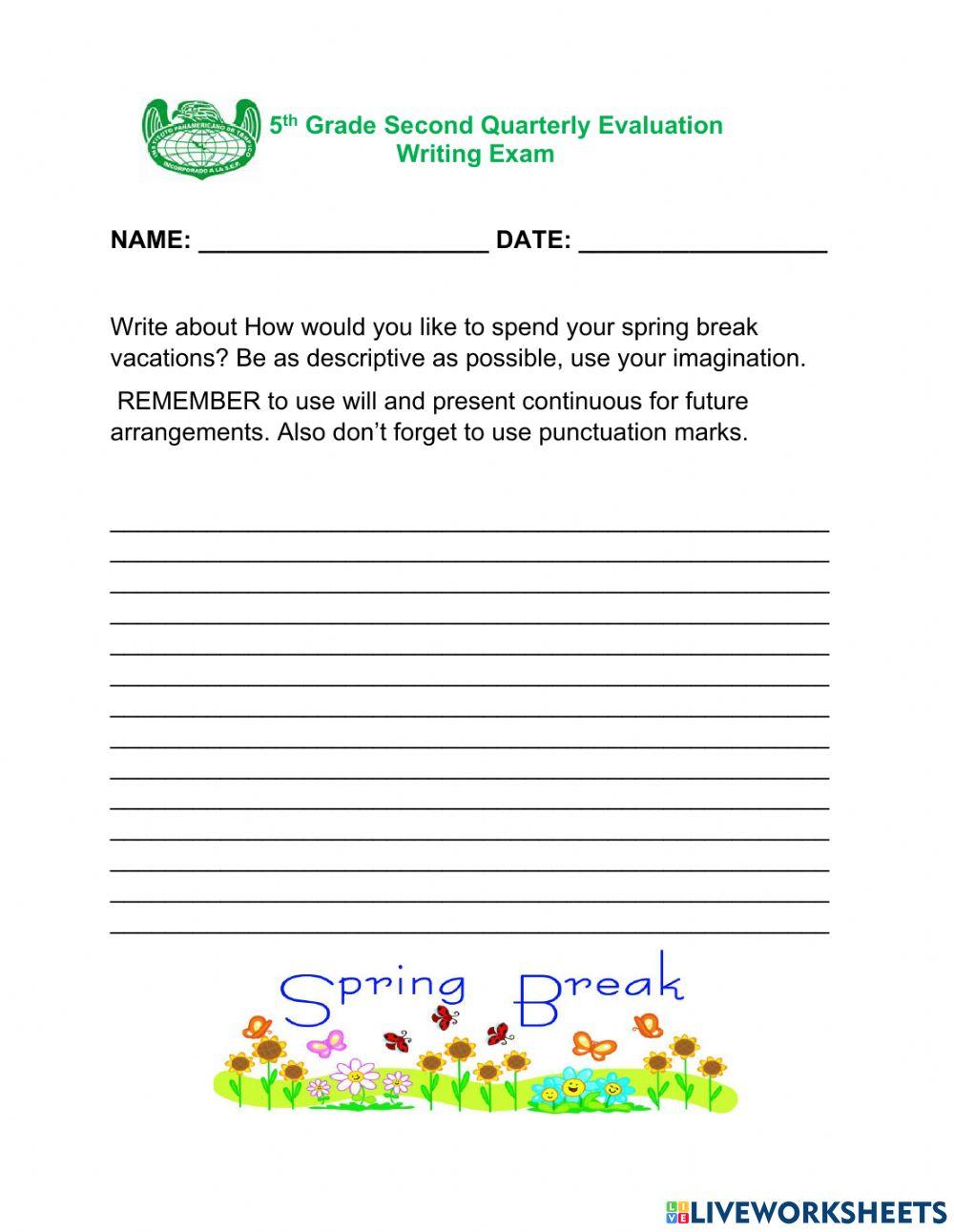 Writing Process interactive worksheet | Live Worksheets
