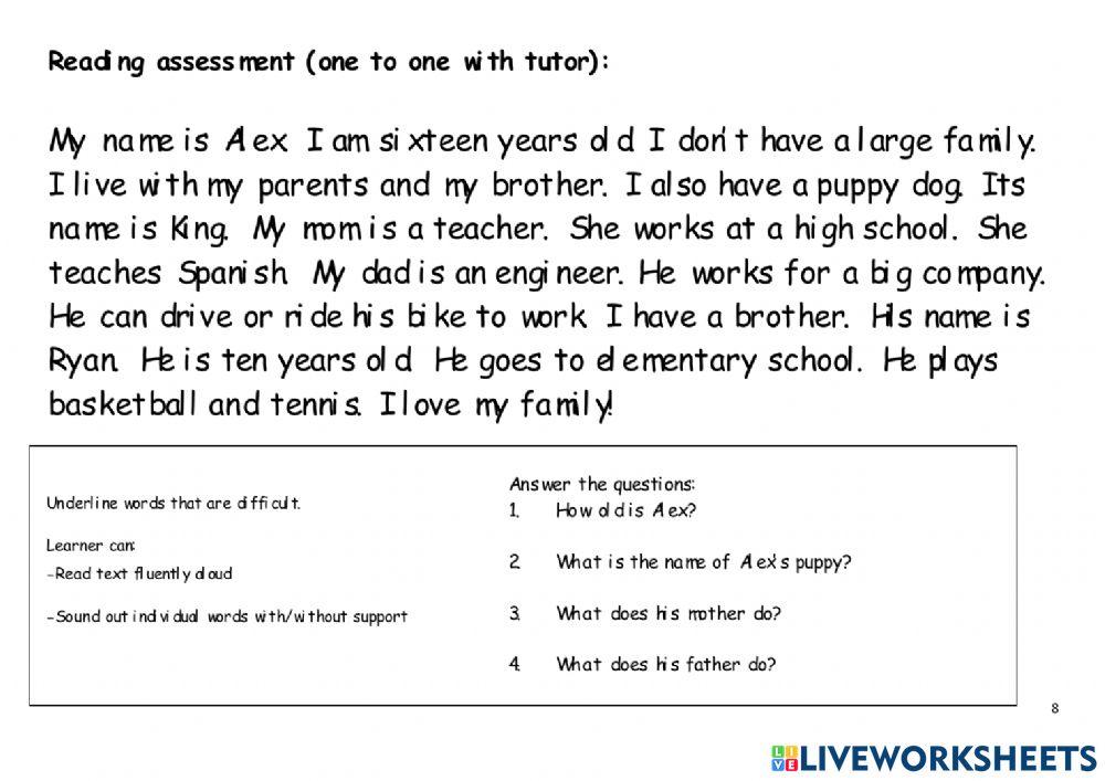 6453156 | Pre Entry Diagnostic Assessment | Saima Butt