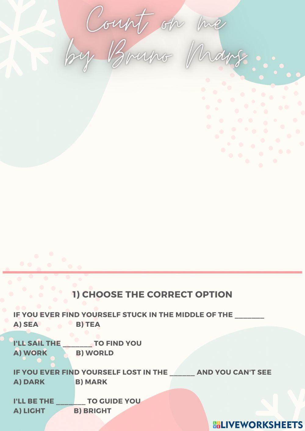 Count on Me online worksheet for 4th kids | Live Worksheets