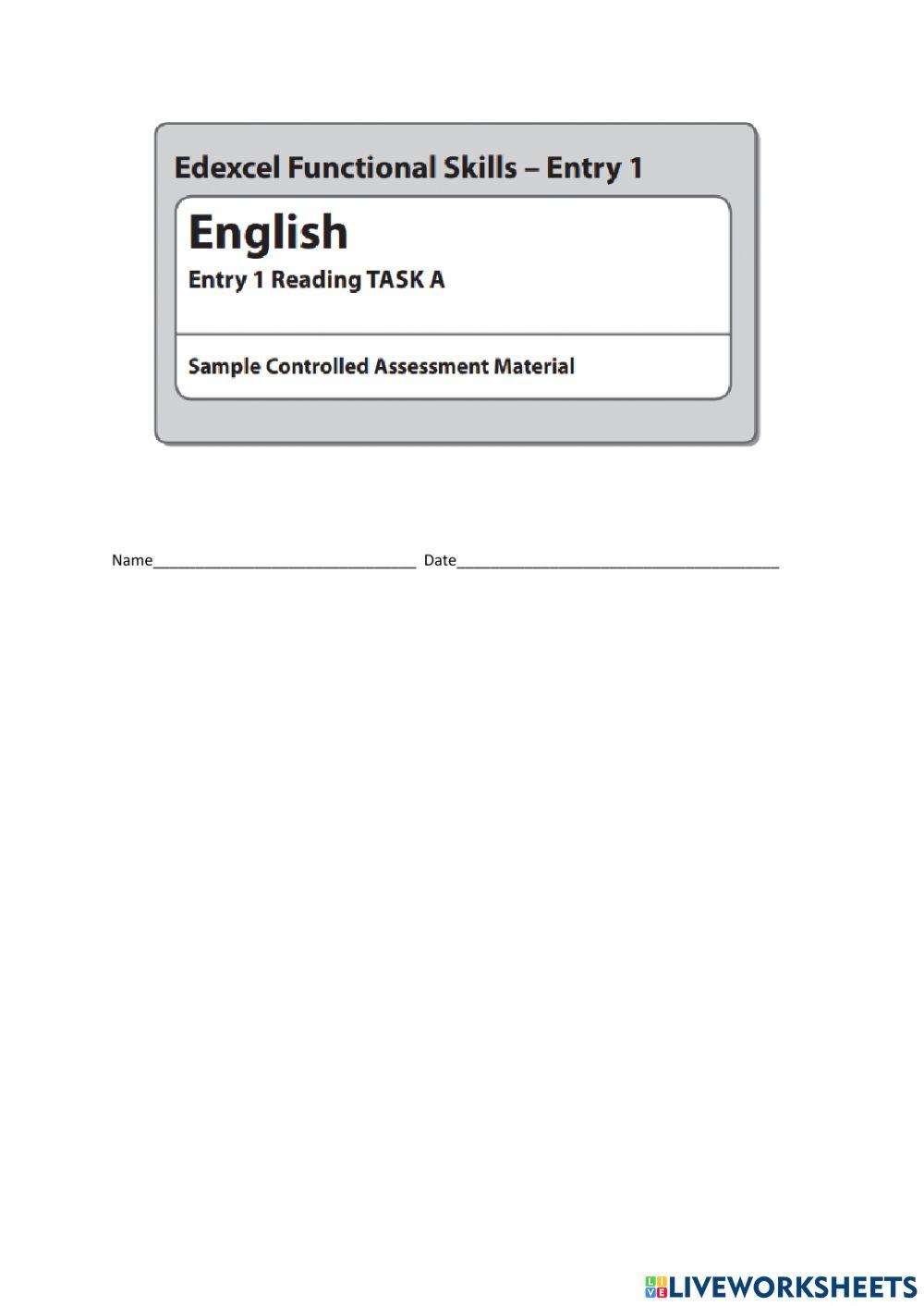 Pearson Practice paper worksheet | Live Worksheets