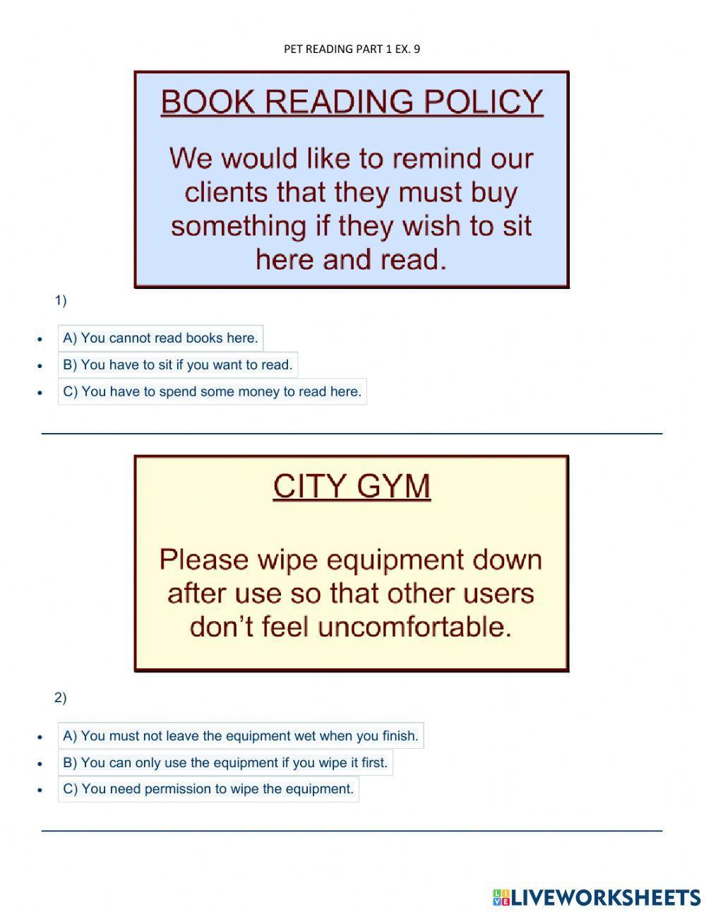 Pet reading par… | Free Interactive Worksheets | 802290