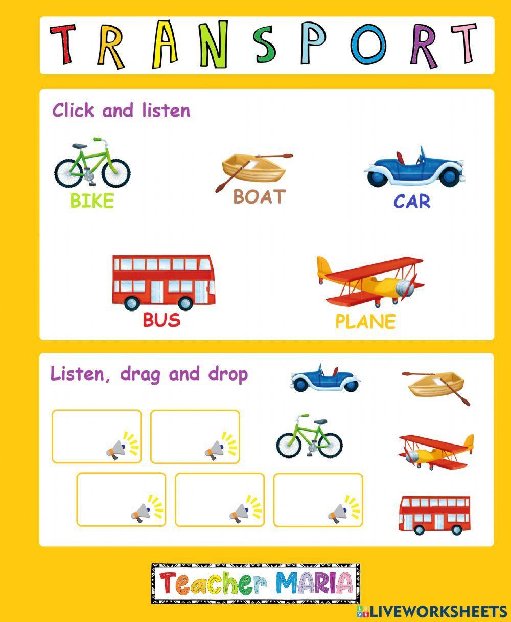 802723 | Transport | TeacherLosMolinos | LiveWorksheets