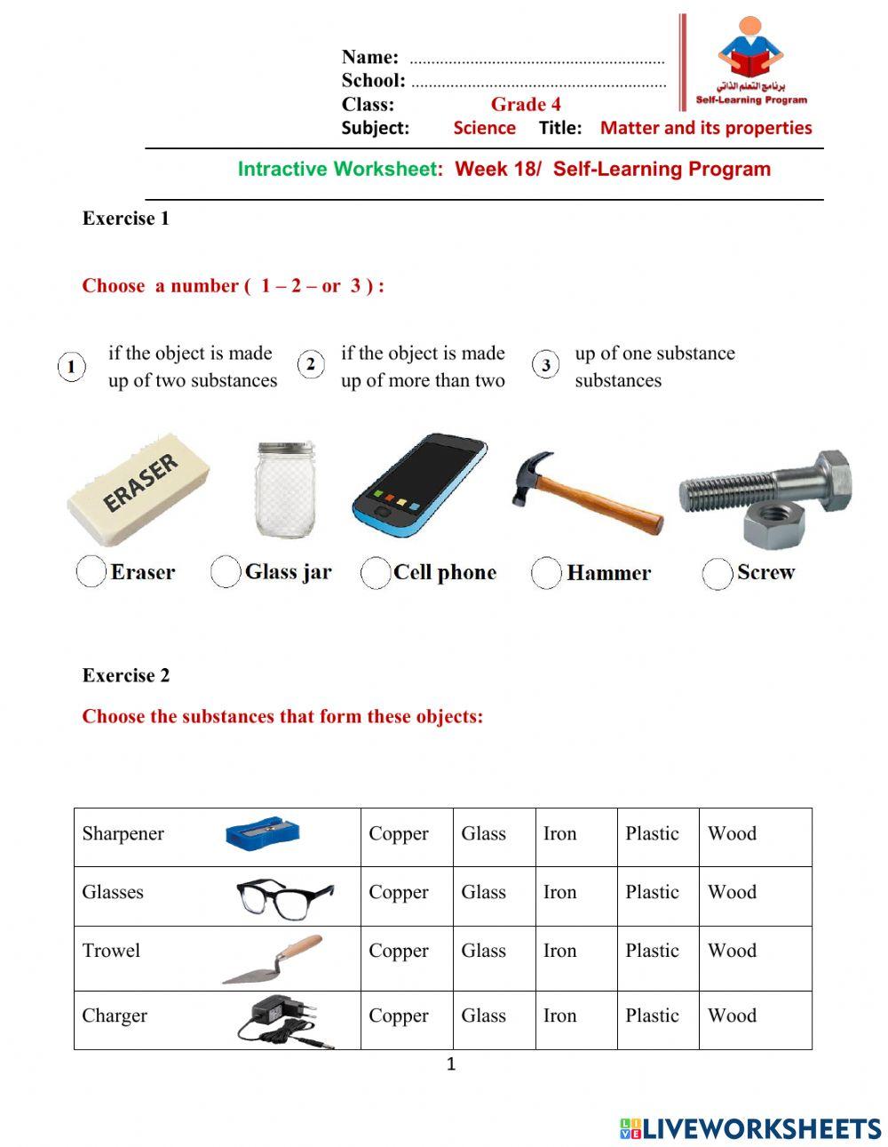 W18 D2 G4 Sc Int. WS worksheet | Live Worksheets