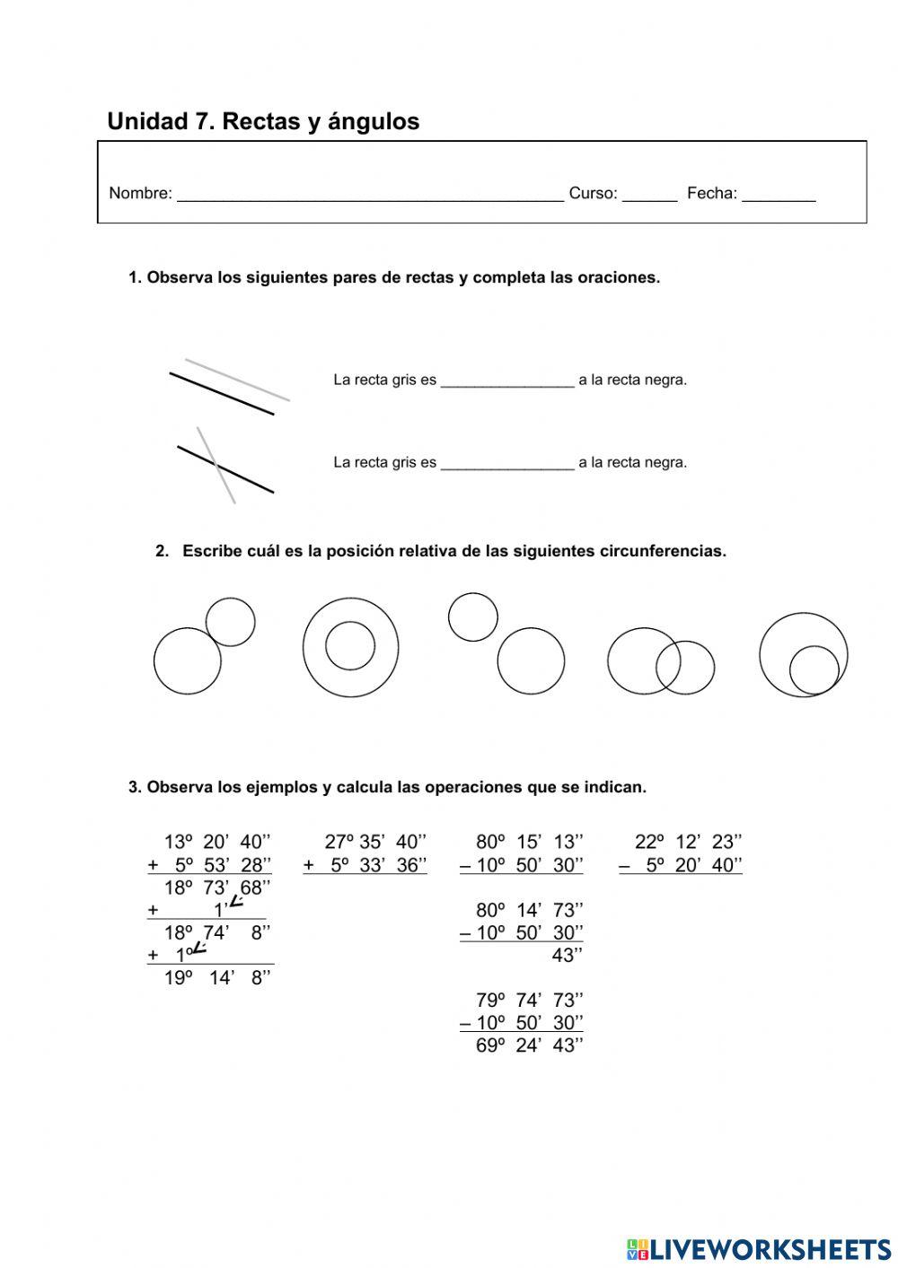 control tema 7 mate online exercise for | Live Worksheets