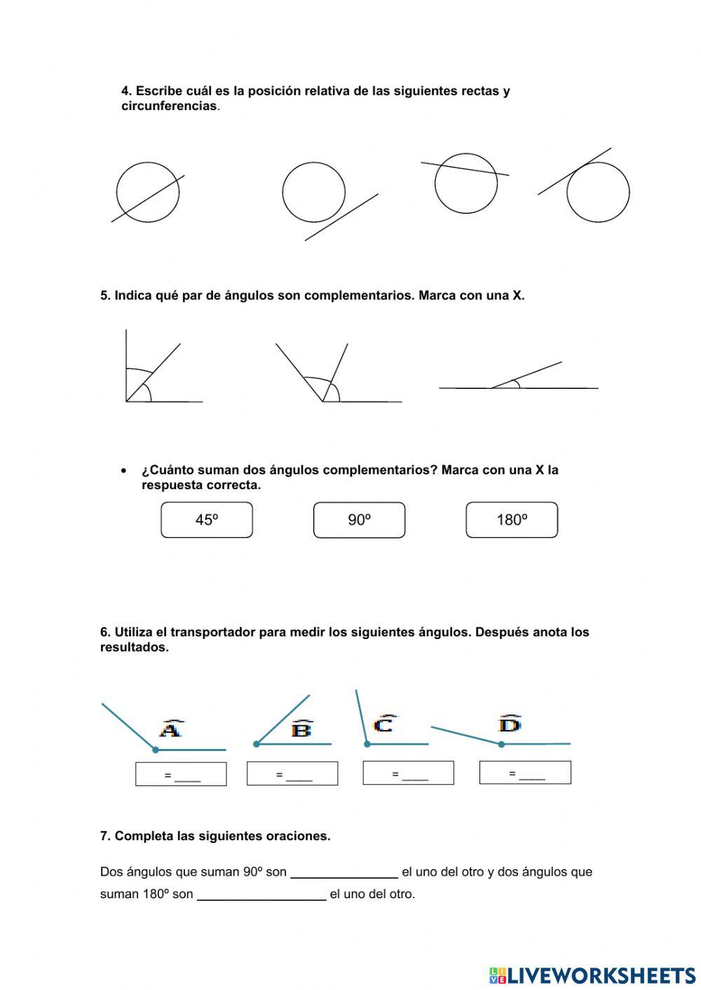 control tema 7 mate online exercise for | Live Worksheets