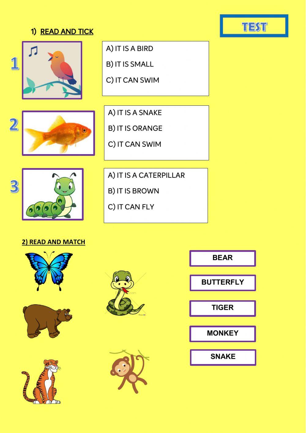 1 grade- test 3 worksheet | Live Worksheets
