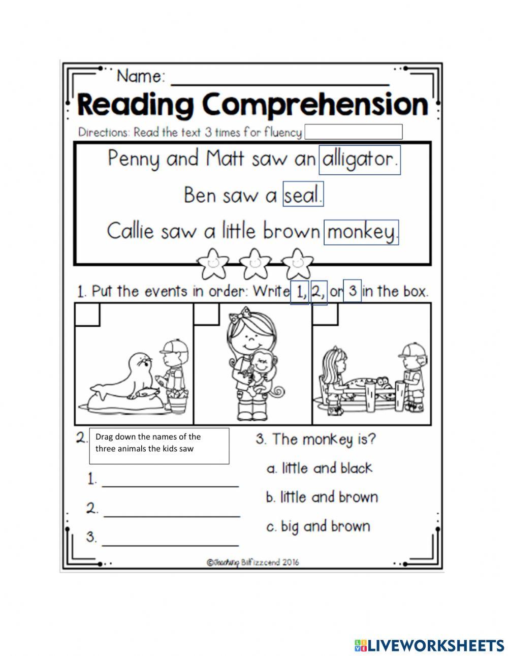 6474113 | Reading comprehension sequencing | bclift3