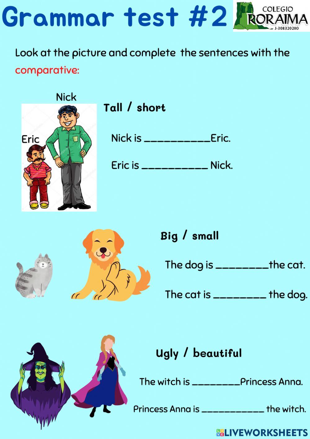 Grade 2 Grammar Worksheets Free