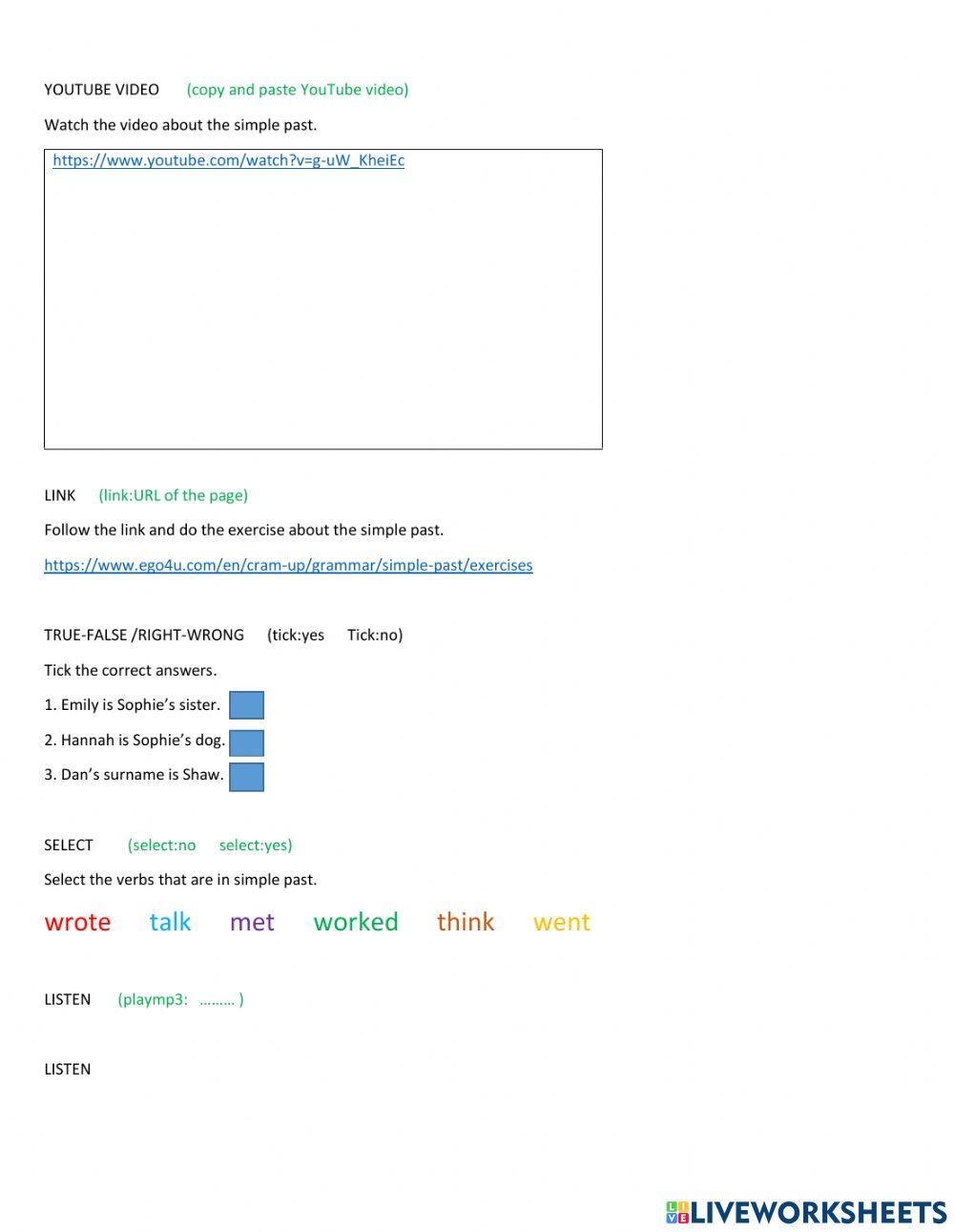 The making of a liveworksheets worksheet 1101 | Helga