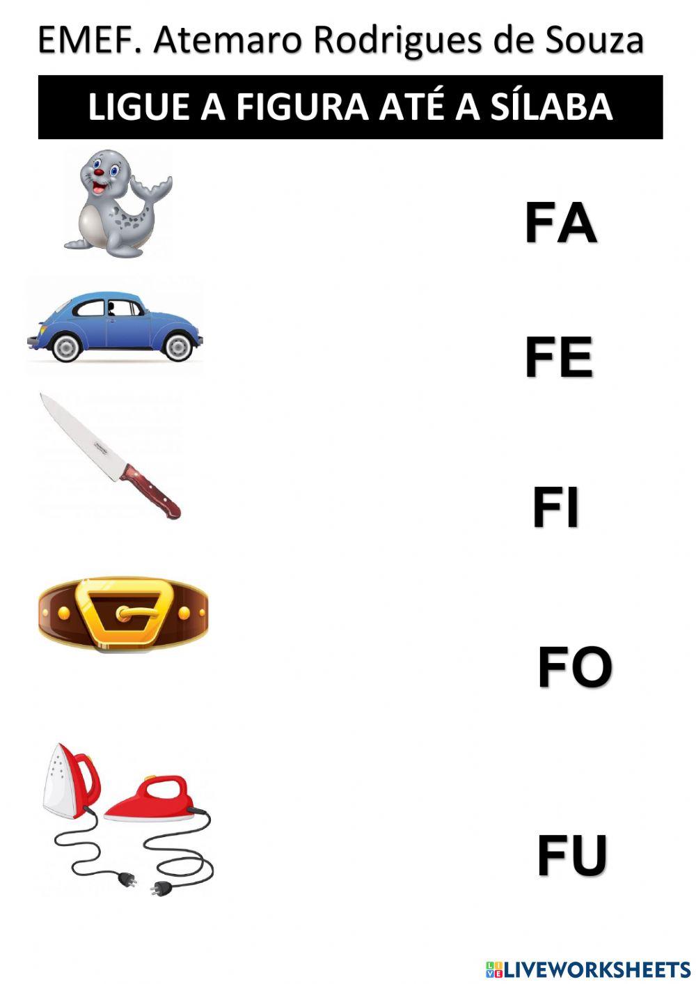 Letra f interactive worksheet for 1 | Live Worksheets